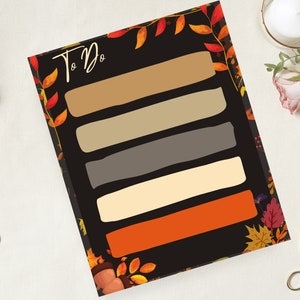 To Do List Printable Fall, Printable to Do List, Weekly Planner - Etsy