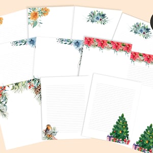 Letter Writing Set Christmas Letter Writing Paper | Etsy