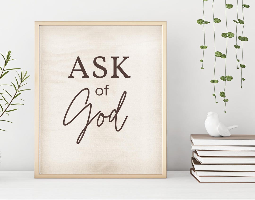 Ask of God LDS Printable Home Decor| Doctrine and Covenants 2025 ...