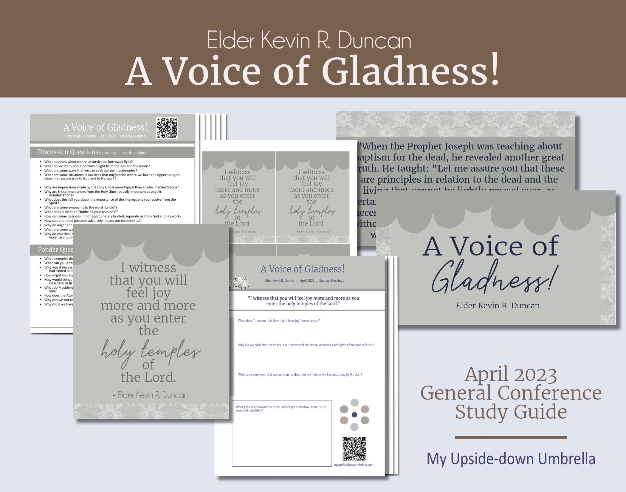 A Voice of Gladness Kevin R. Duncan Relief Society Lesson Plan and ...