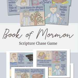 Book of Mormon Scripture Chase Game | LDS Primary Game | Activities for ...