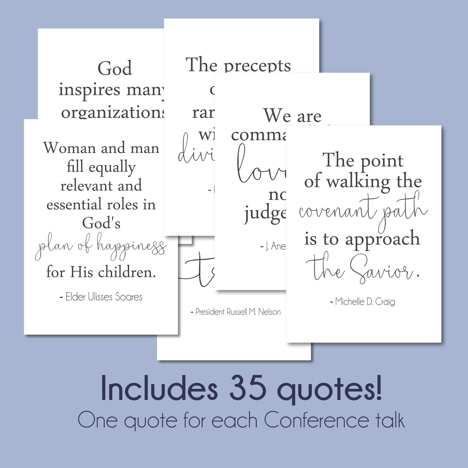 General Conference Printable Quotes Bundle October 2022 - Etsy