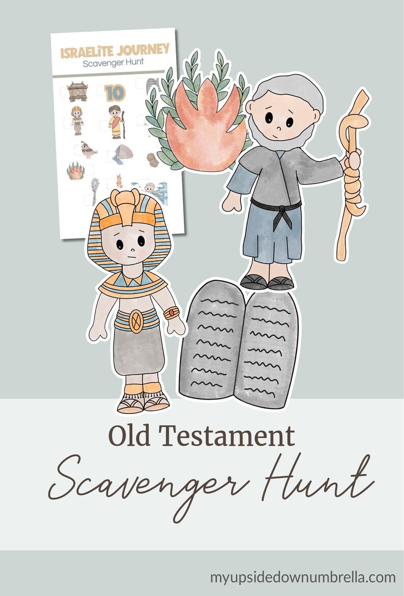 Bible Scavenger Hunt Game | Printable Old Testament Activity - Etsy