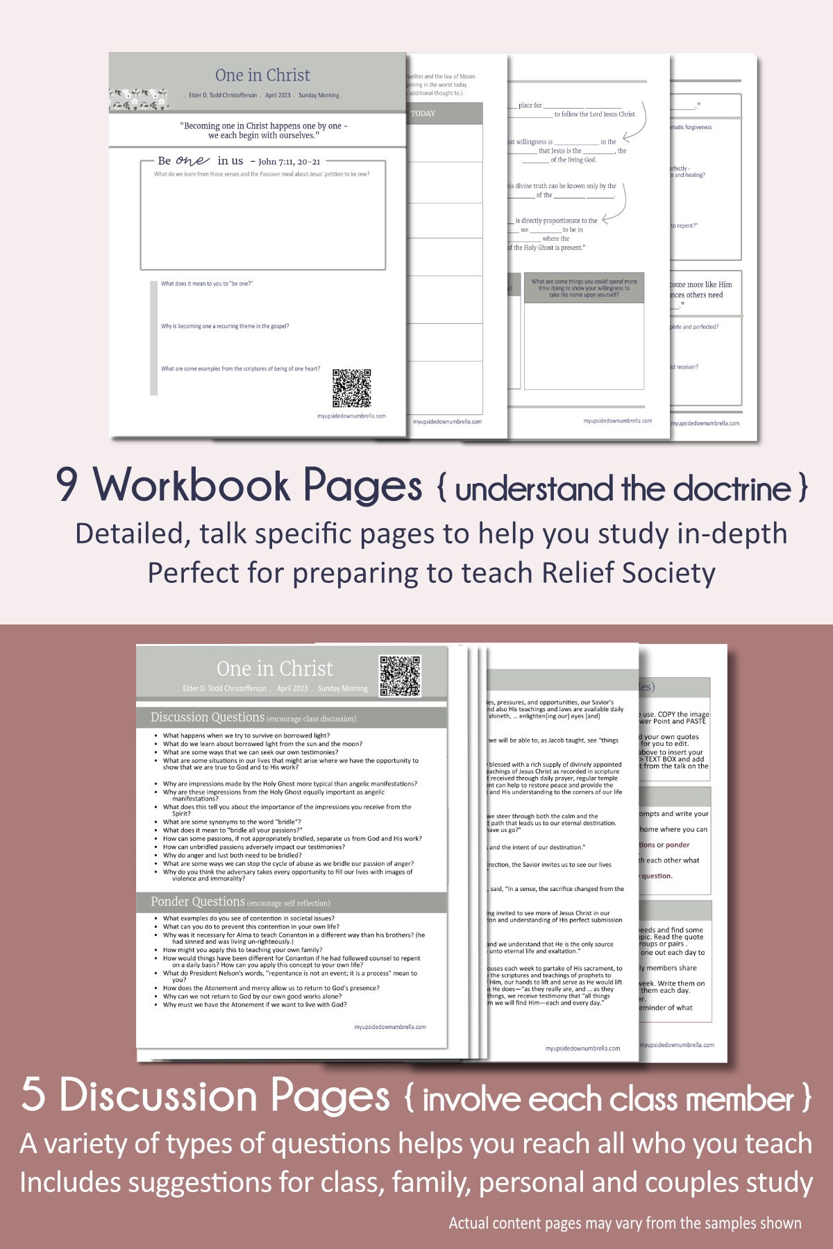 One in Christ Elder D. Todd Christofferson Relief Society - Etsy