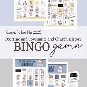 Doctrine and Covenants | Church History BINGO Game | LDS Primary Game ...