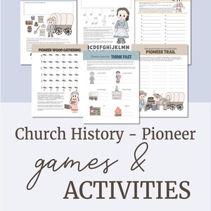 Church History and Pioneer Games and Activities Kit for 2025 Come ...