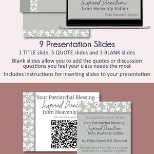 Your Patriarchal Blessing: Inspired Direction... - Randall K. Bennett - Relief Society Lesson ...