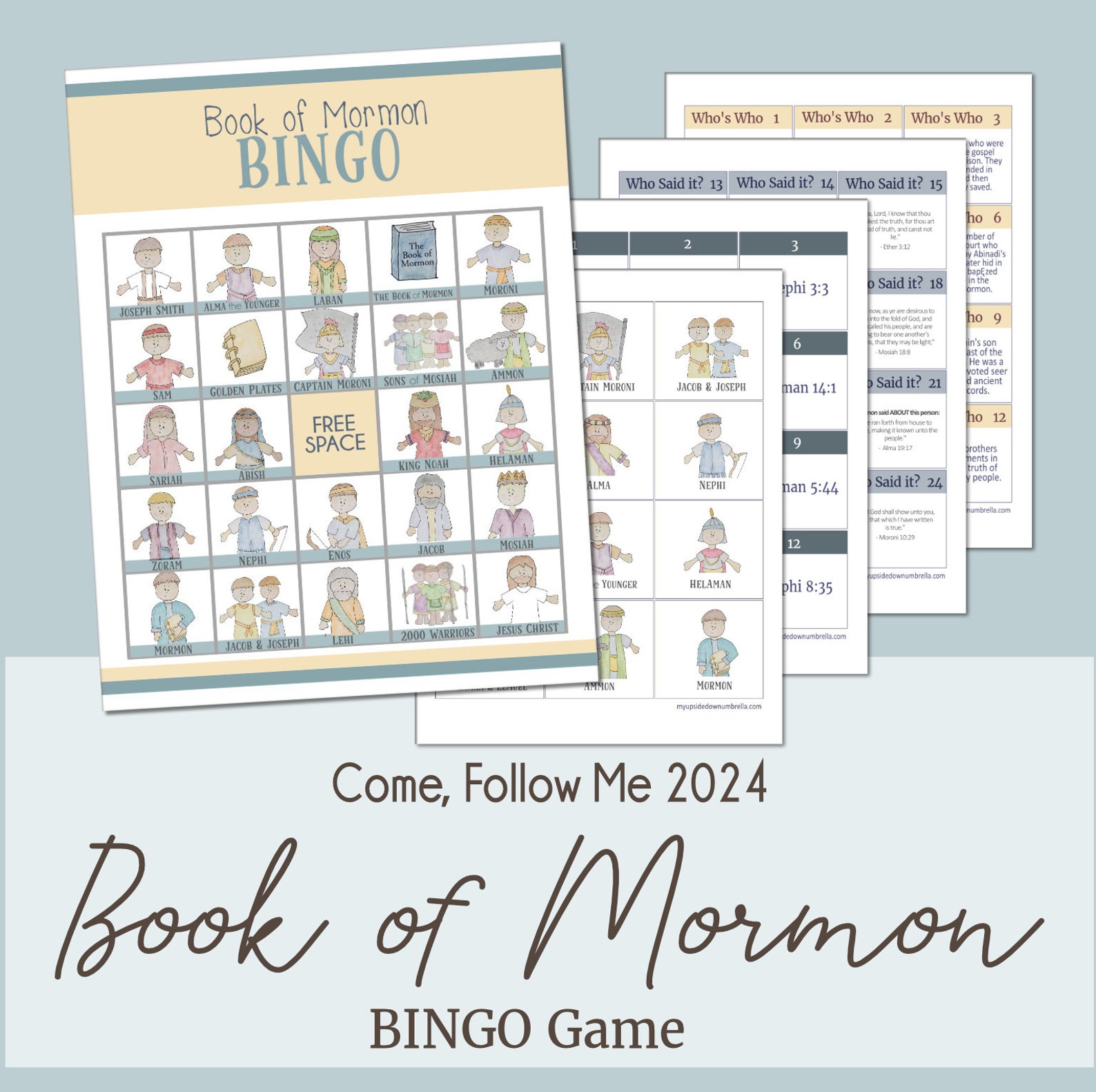 Book of Mormon BINGO Game | LDS Primary Game | Activities for Latter ...