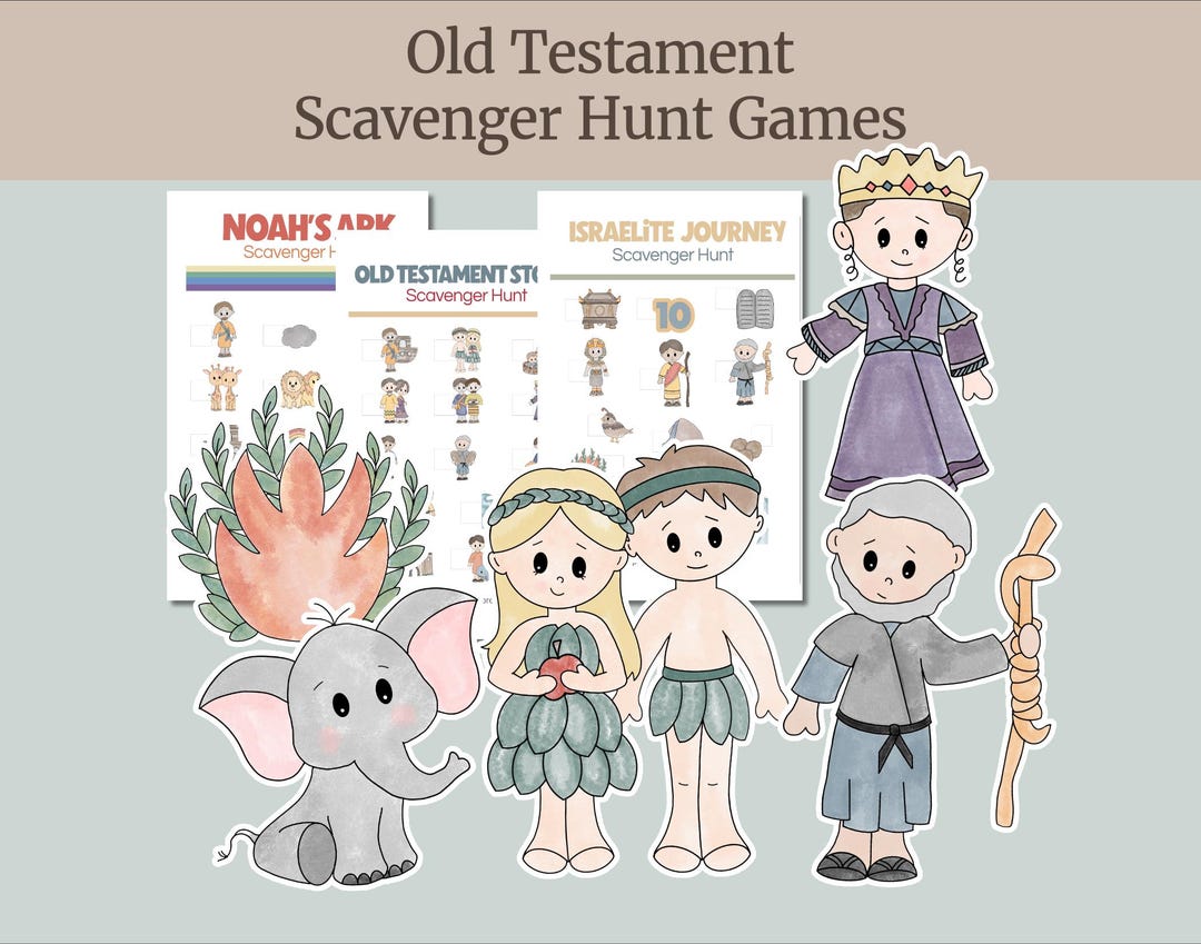 Bible Scavenger Hunt Game | Printable Old Testament Activity - Etsy
