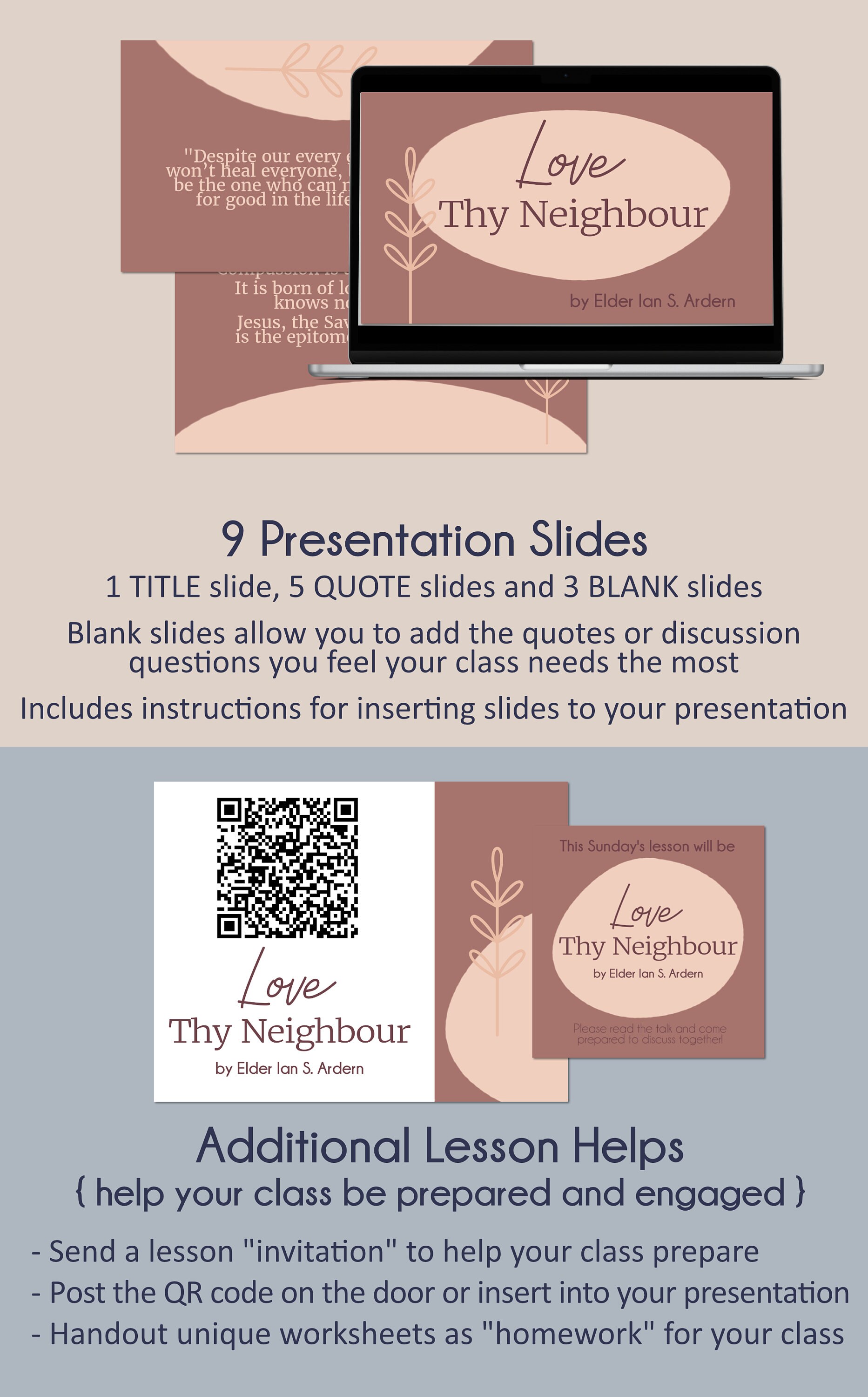 Love Thy Neighbour Elder Ian S. Ardern, RS Class Ideas, Relief Society ...