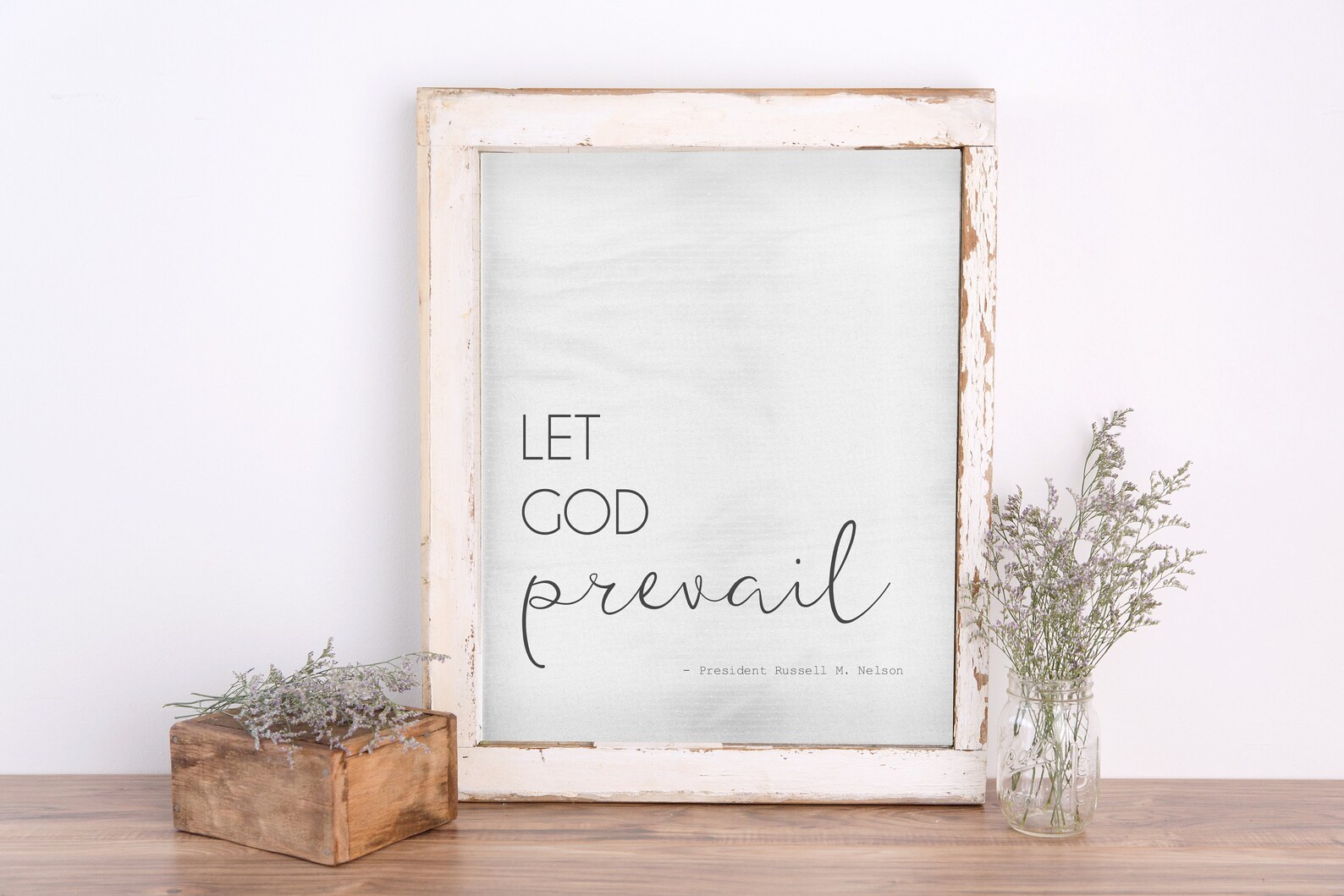 Russell M. Nelson Quote Let God Prevail LDS Gifts General - Etsy