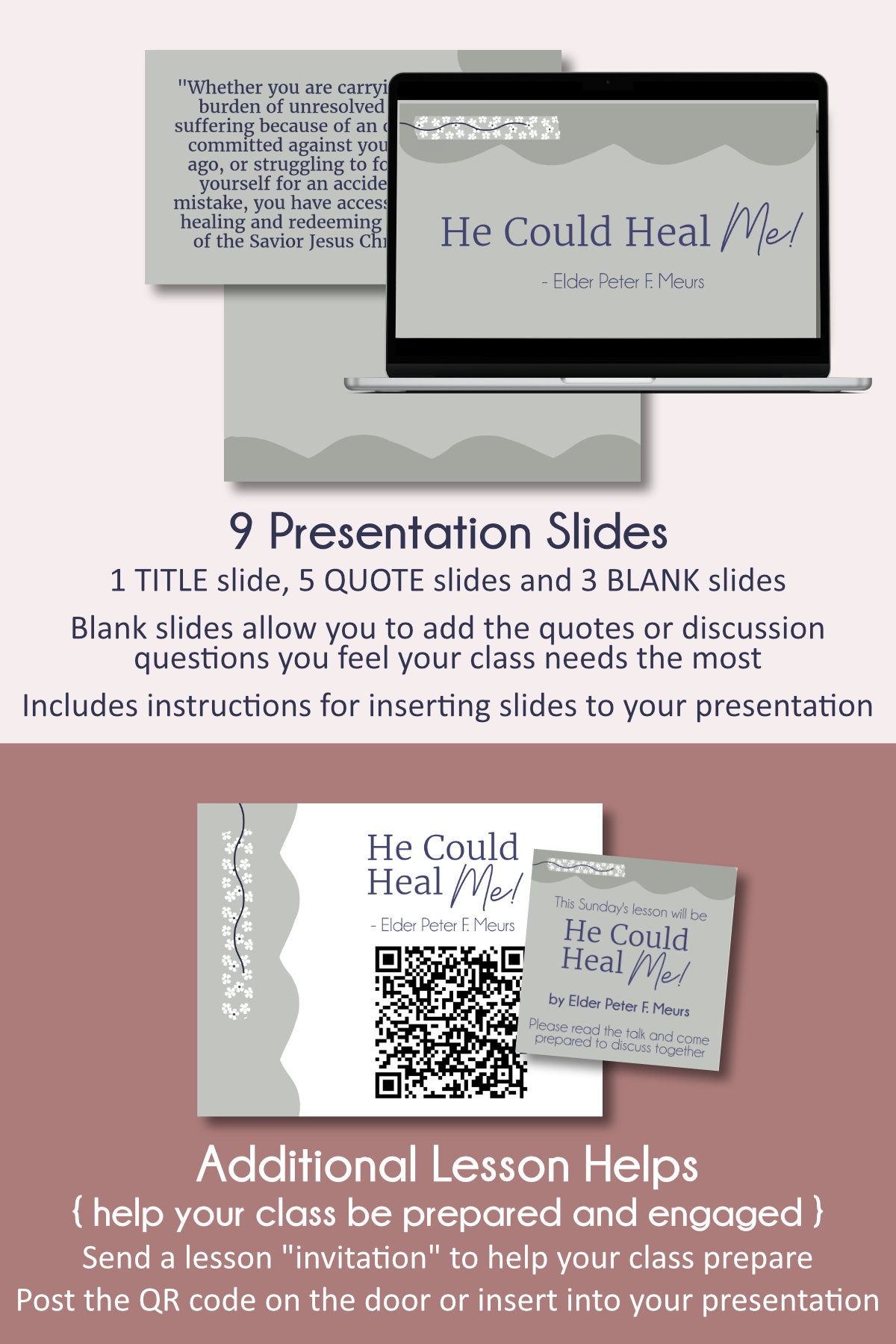 He Could Heal Me Elder Peter F. Meurs General Conference Study Kit ...