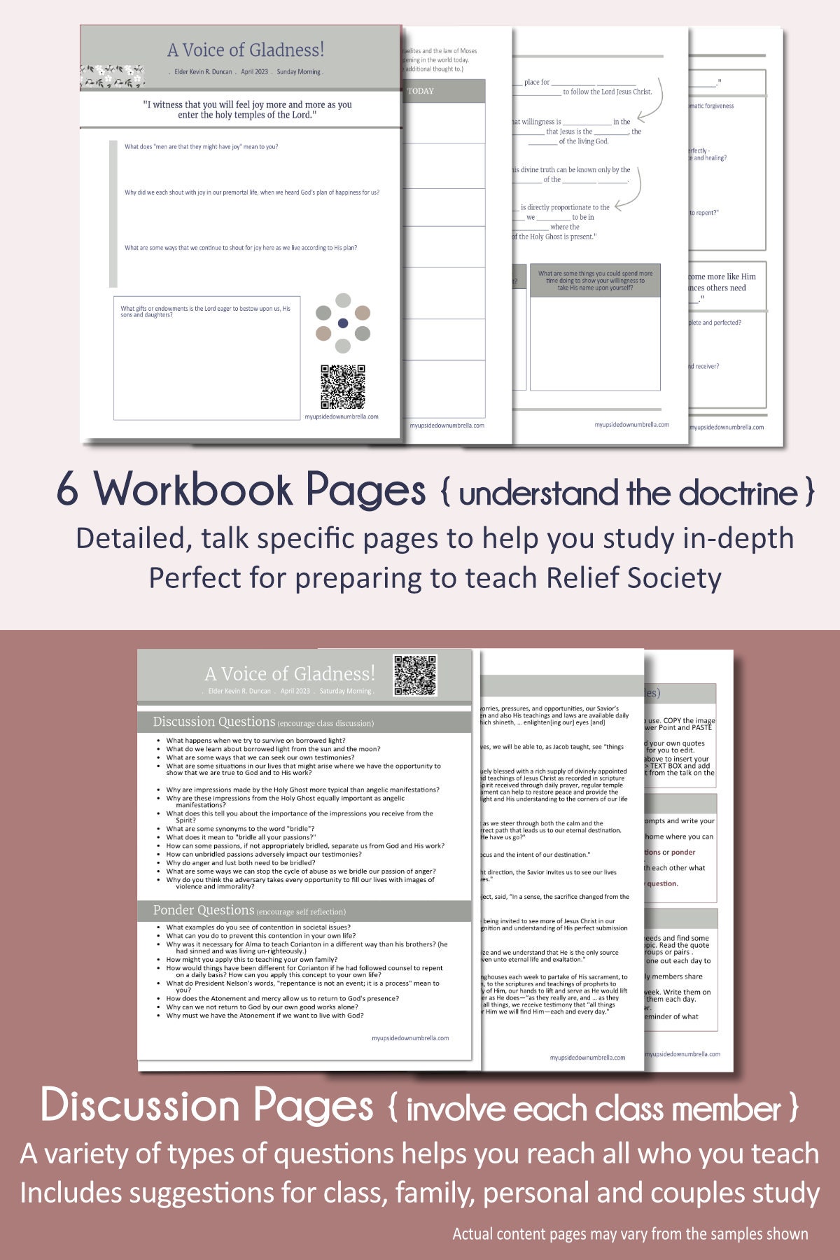 A Voice of Gladness Kevin R. Duncan Relief Society Lesson Plan and ...