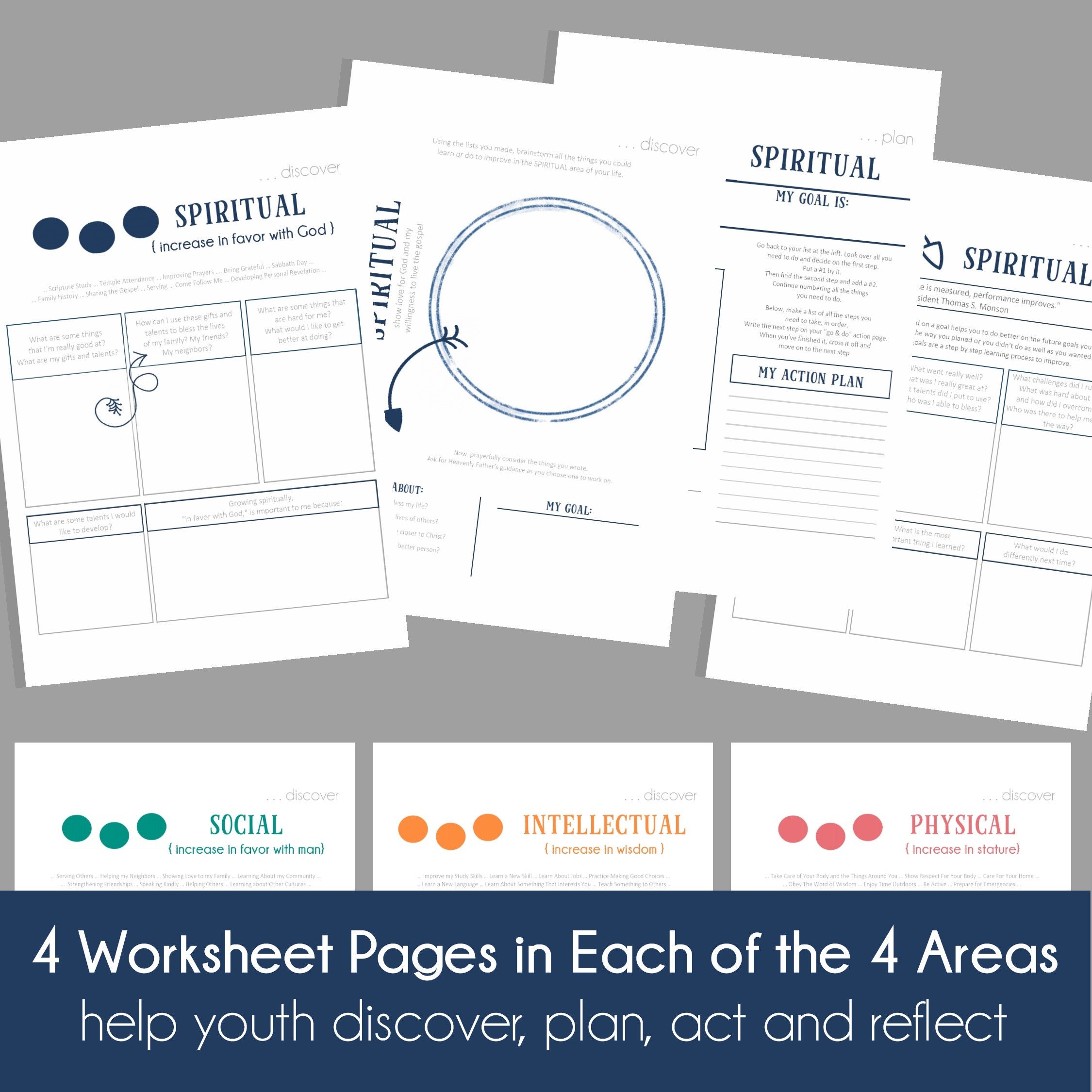 Children and Youth LDS Personal Development Journal Workbook - Etsy