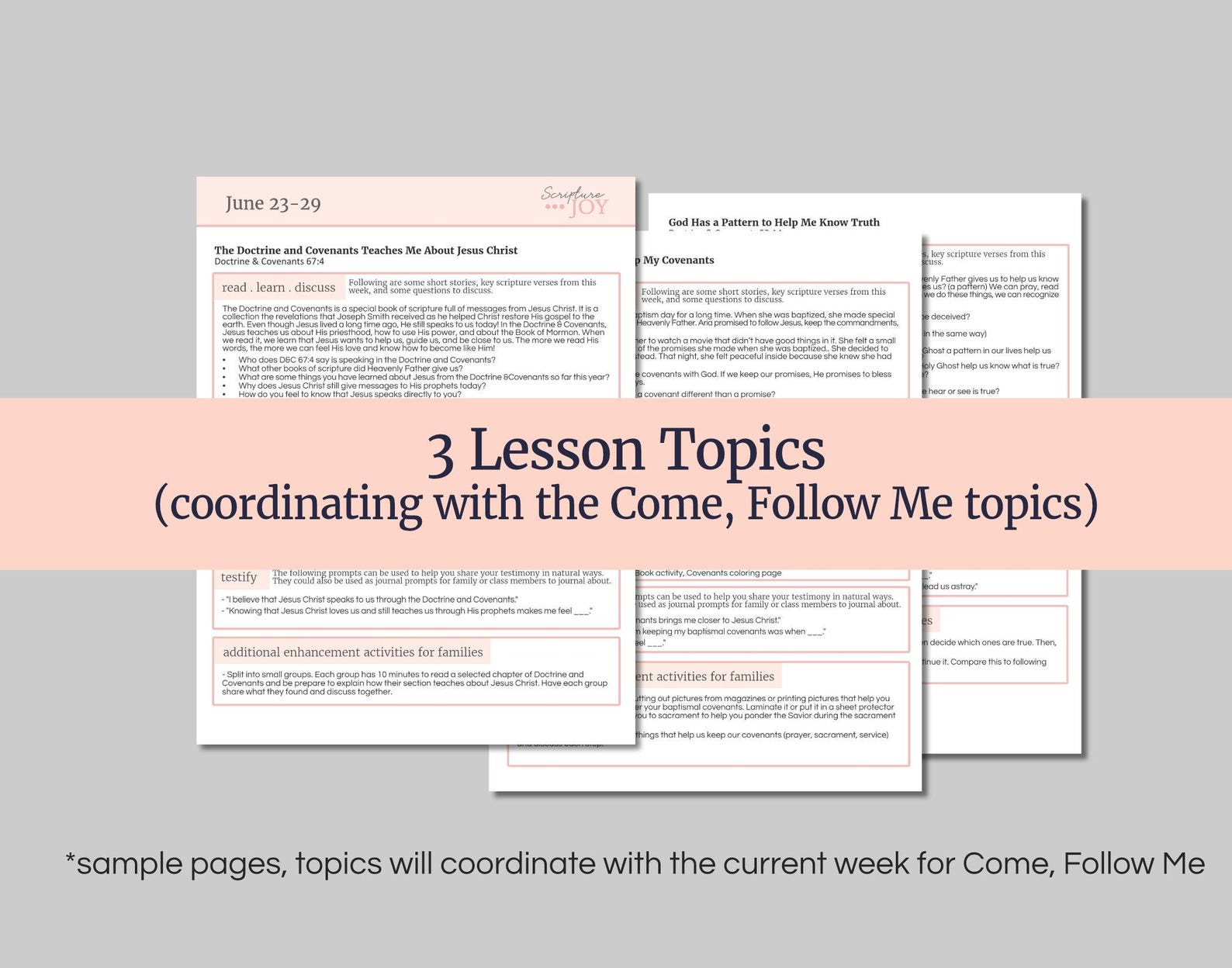 February 9-15 | Come, Follow Me Primary Lesson Outline, "noah Found ...