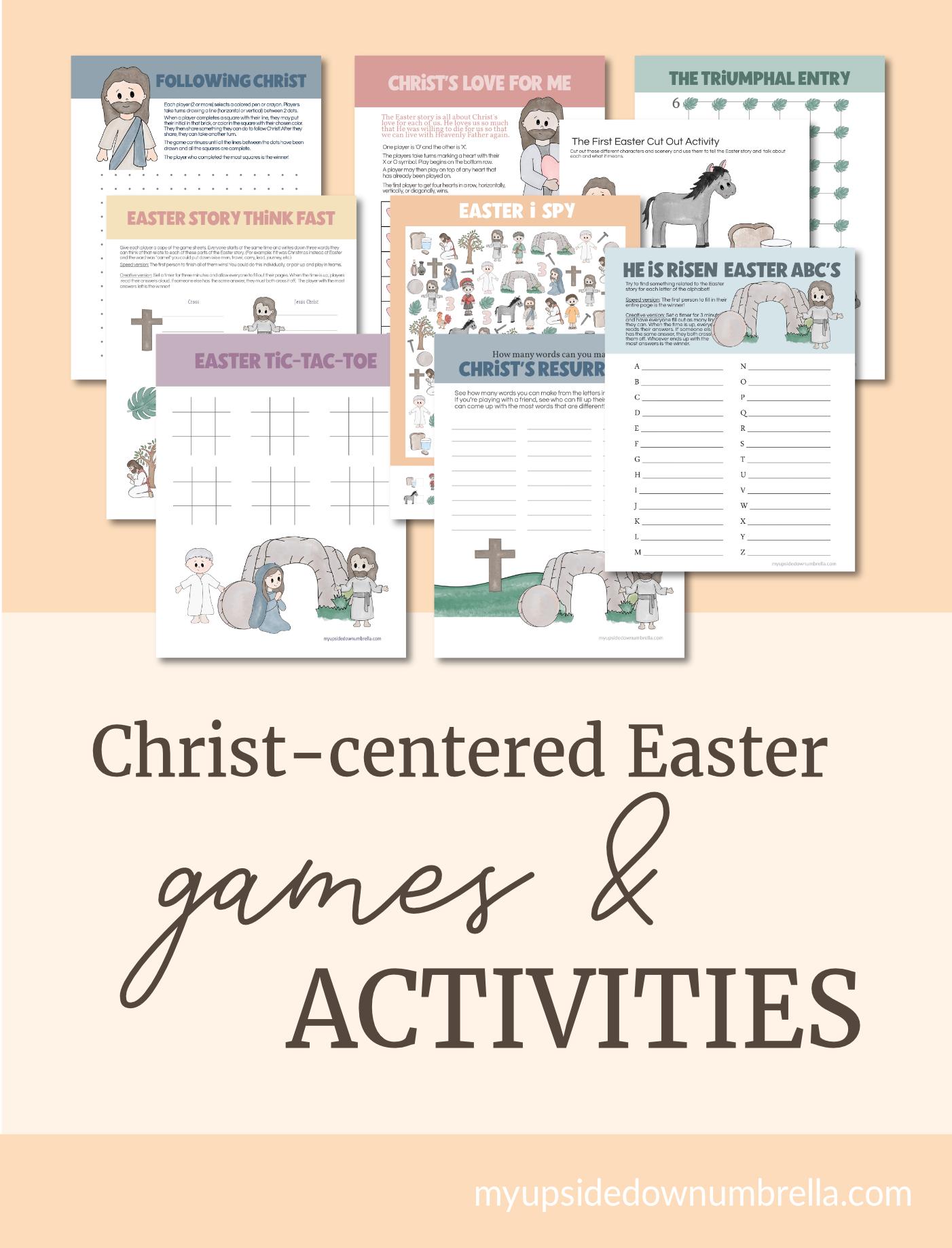 Easter Games and Activities Kit | He is Risen Christ-centered Easter ...