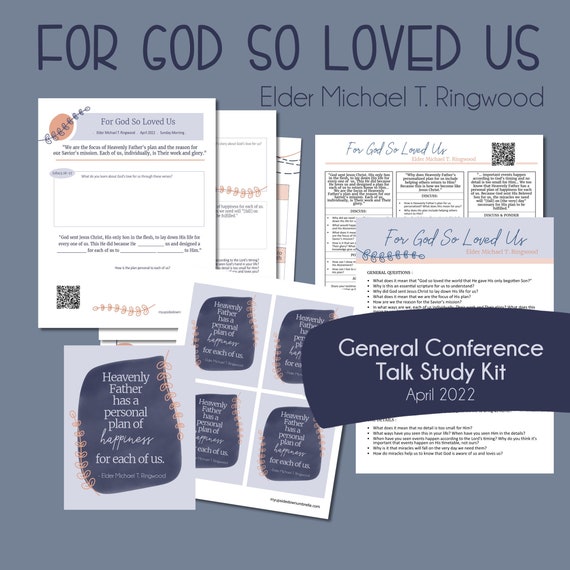 General Conference Study Kit April 2022 for God so - Etsy