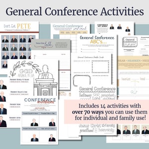 LDS General Conference Activity Packet October 2025, Activity Pages for ...
