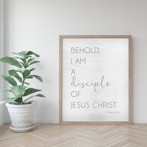 I Am a Disciple of Jesus Christ | Young Women Printable Posters | 2024 ...
