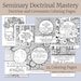 Seminary Doctrinal Mastery Coloring Pages for Doctrine & Covenants 2025 ...