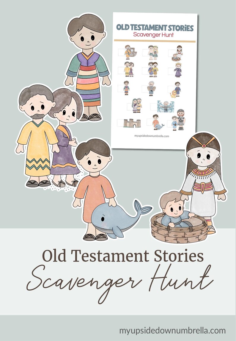 Bible Scavenger Hunt Game | Printable Old Testament Activity - Etsy