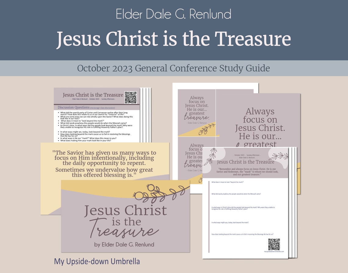 Jesus Christ is the Treasure Elder Dale G. Renlund October - Etsy