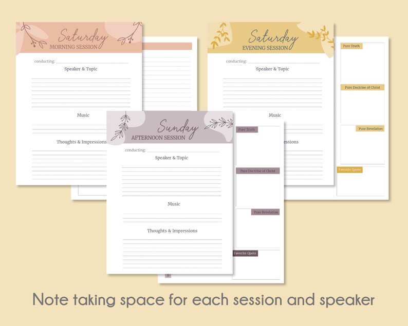 October 2023 General Conference Journal General Conference Notebook and ...