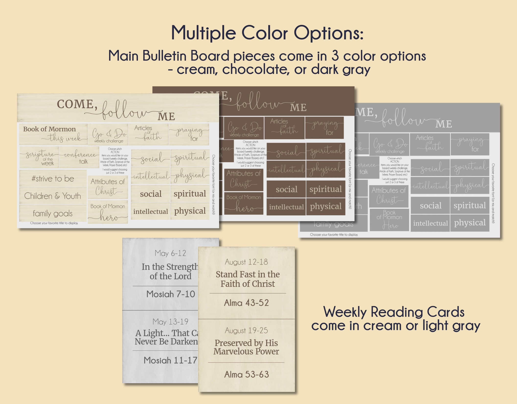 Book of Mormon Bulletin Board BUNDLE Bulletin Board, Scripture Cards ...