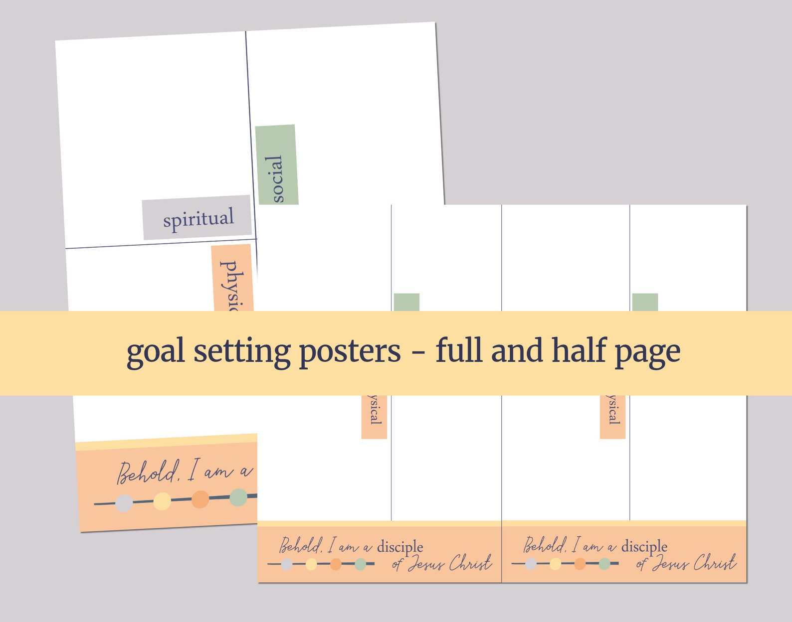 Young Women Goal Setting Kit for LDS Children and Youth Program 2024 ...