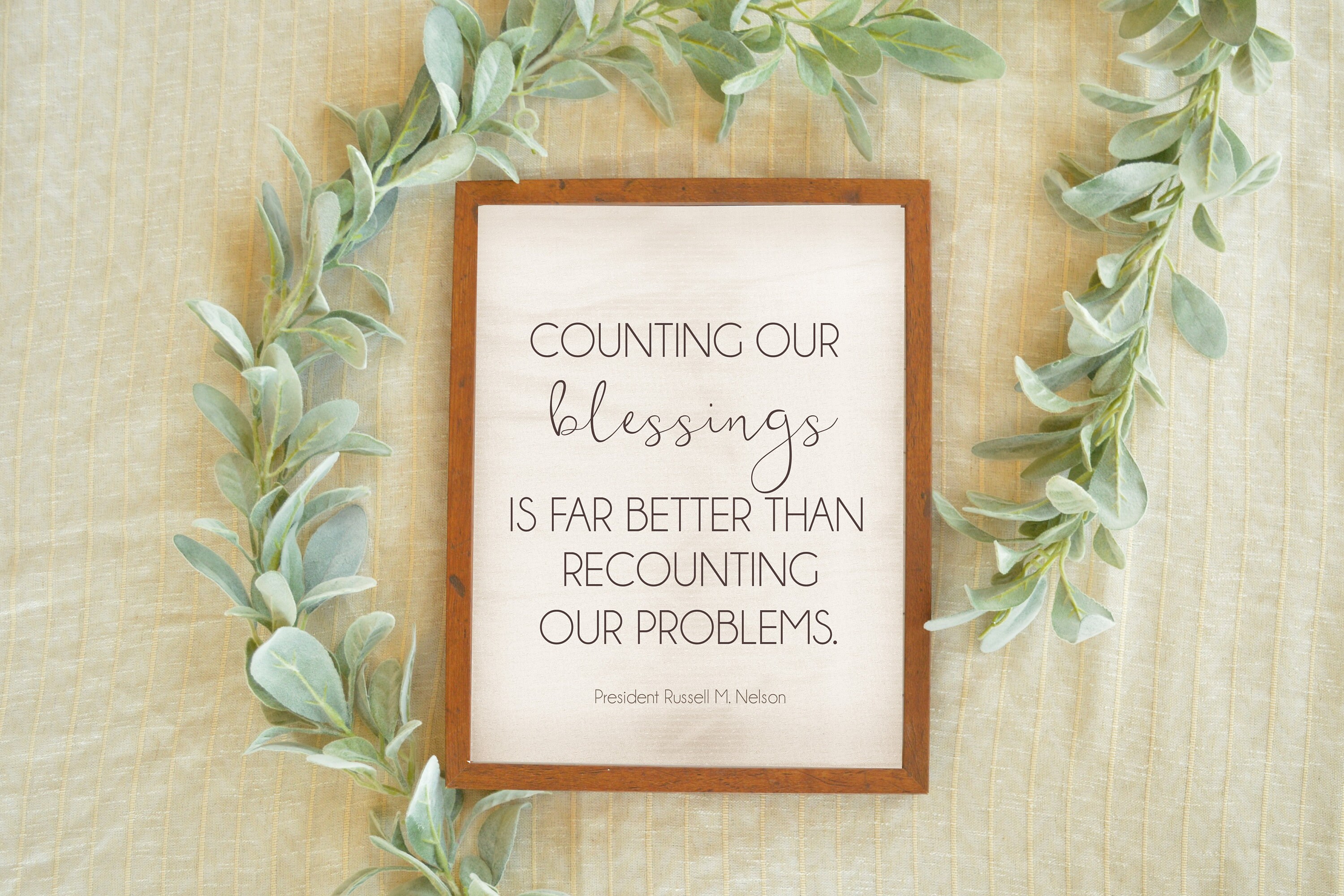 Counting Our Blessings, Russell M. Nelson Quote, Latter-day Saint ...