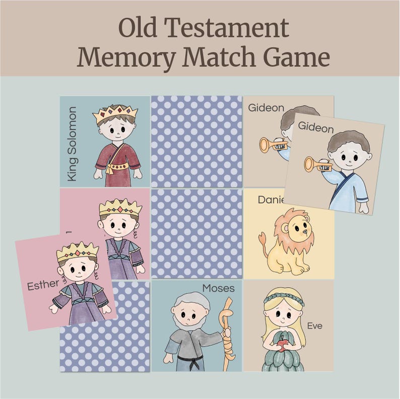 Old Testament Family Fun Bible Games BUNDLE | Bingo, Don't Eat Noah ...