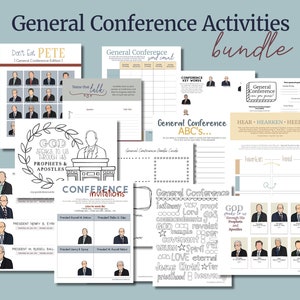 LDS General Conference Activity Packet Activity Pages for - Etsy