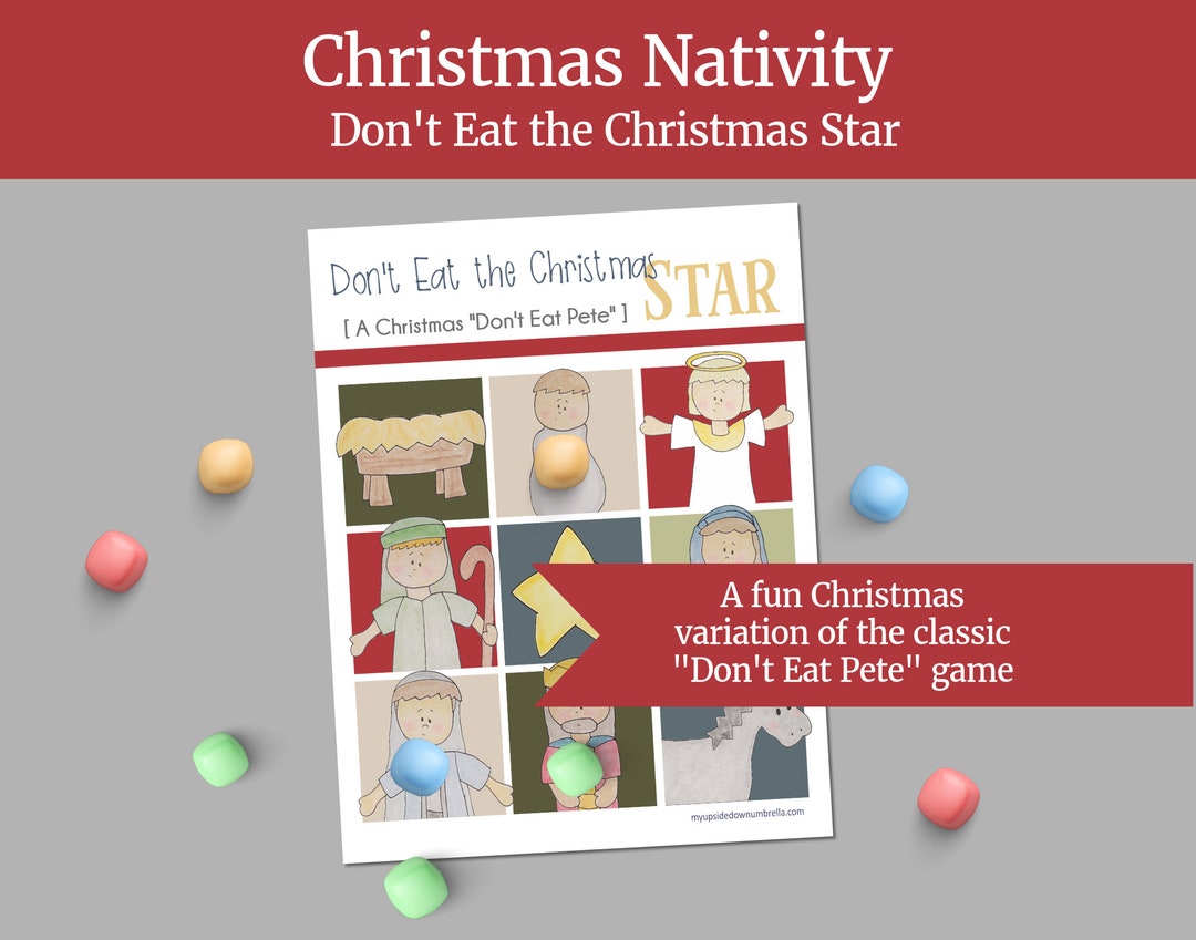 Christmas Nativity | Don't Eat the Christmas Star Printable Game ...