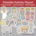 Printable Christmas Nativity Playset- Puppets, Magnets, Stickers ...