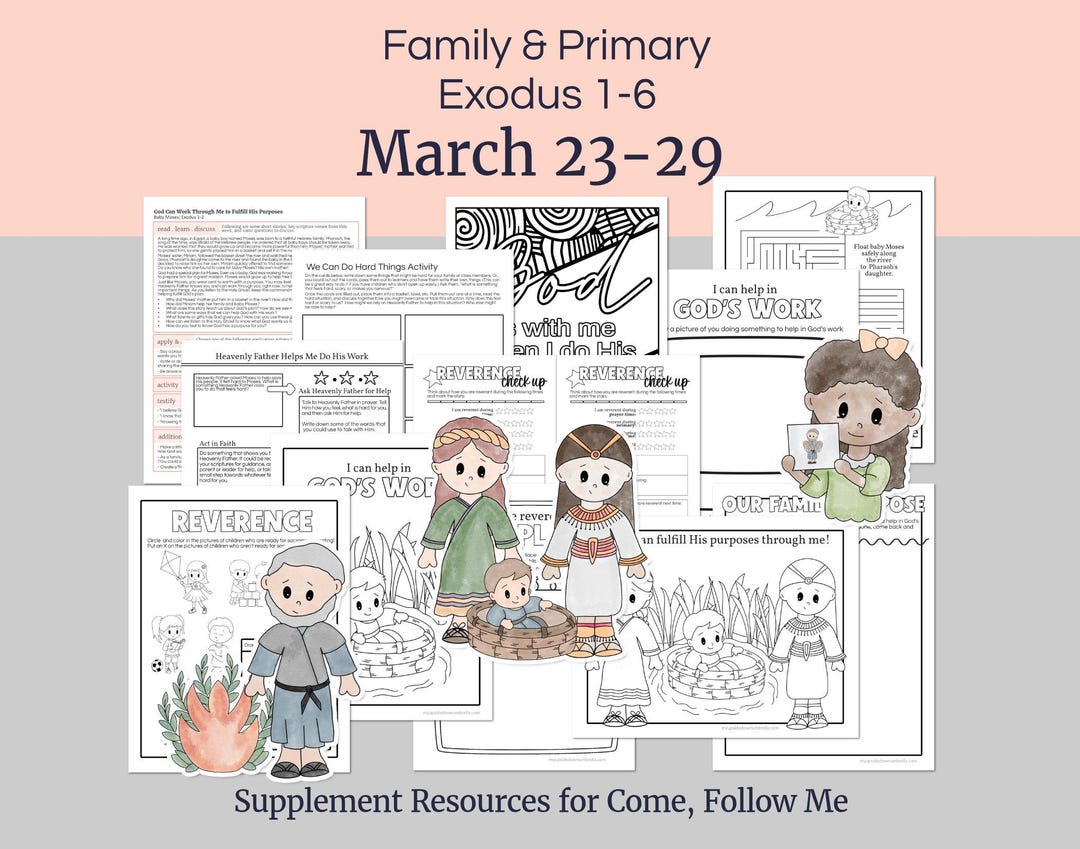 March 23-29 | Come, Follow Me Primary Lesson Outline, "i Have ...