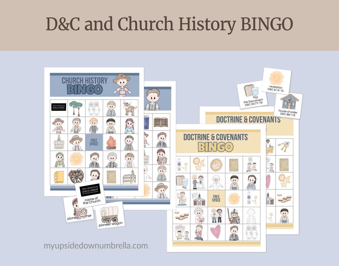 Doctrine and Covenants | Church History BINGO Game | LDS Primary Game ...