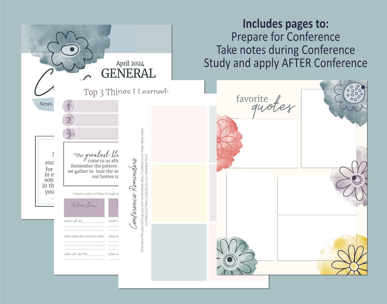 April 2024 General Conference Journal BUNDLE General Conference ...