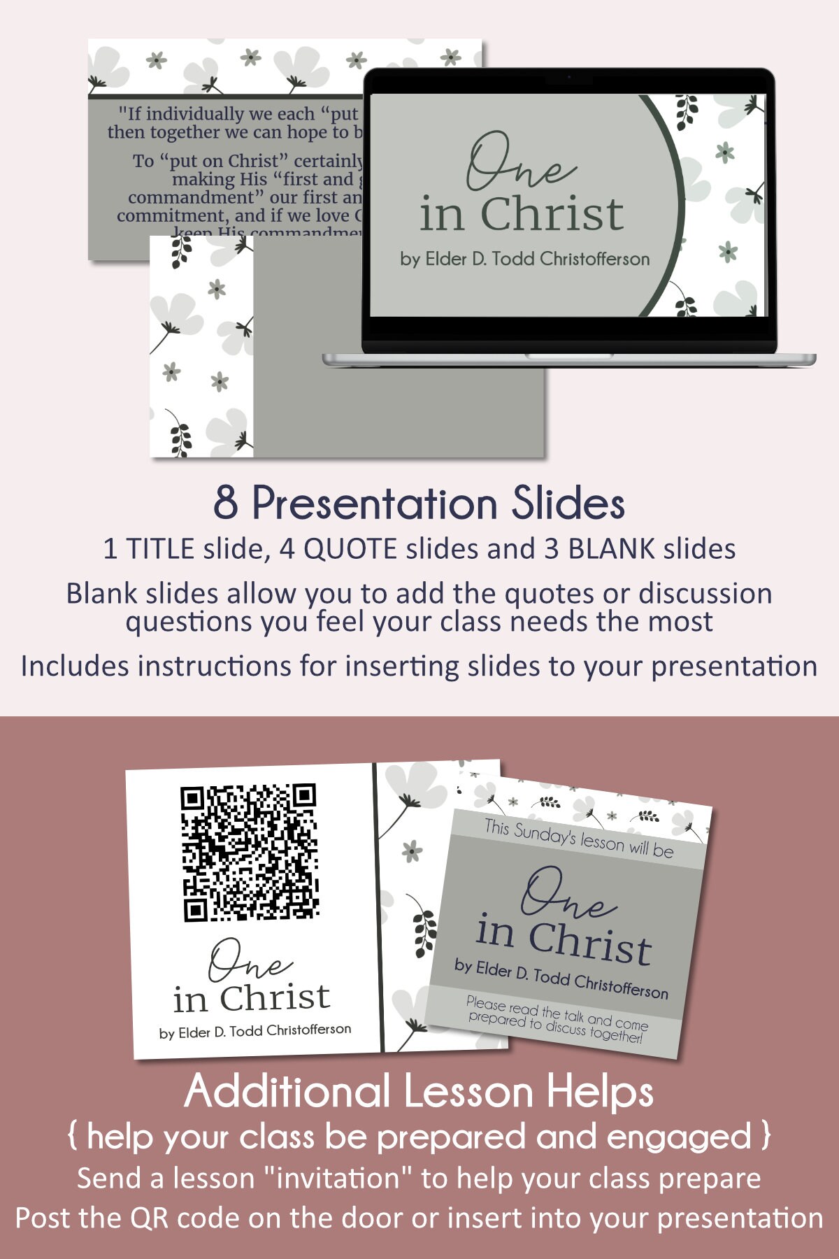 One in Christ Elder D. Todd Christofferson Relief Society - Etsy