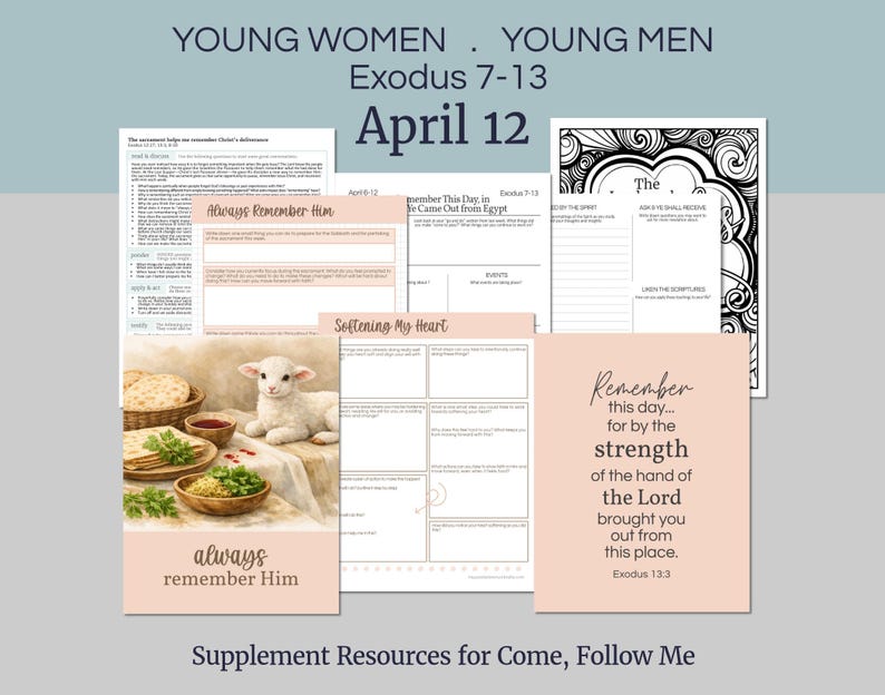 April 6-12 | LDS Youth Lesson Plan | Young Women, Young Men | Moses ...