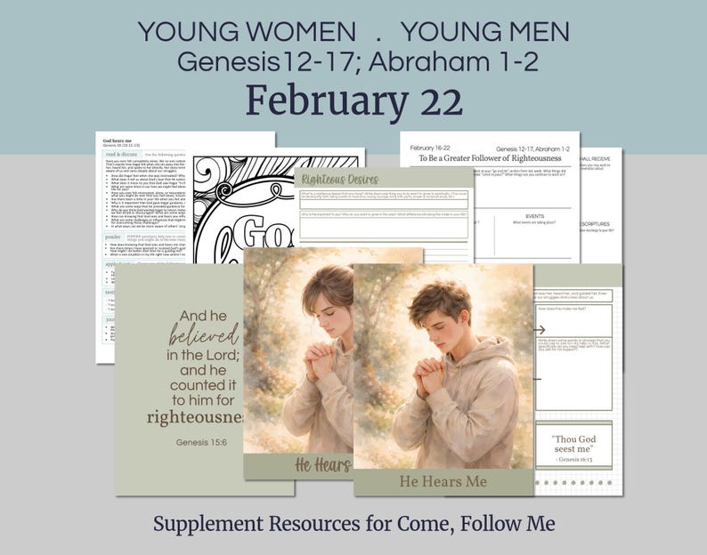 February 16-22 | LDS Youth Lesson Plan | Young Women, Young Men ...