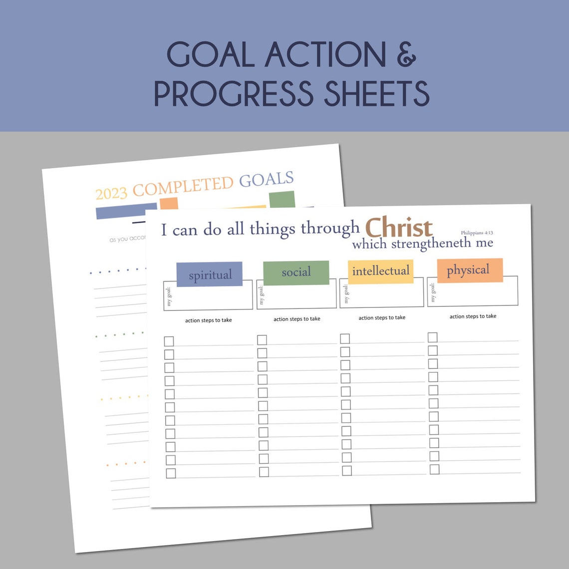 Goal Setting Kit for LDS Children and Youth Program Young Men - Etsy