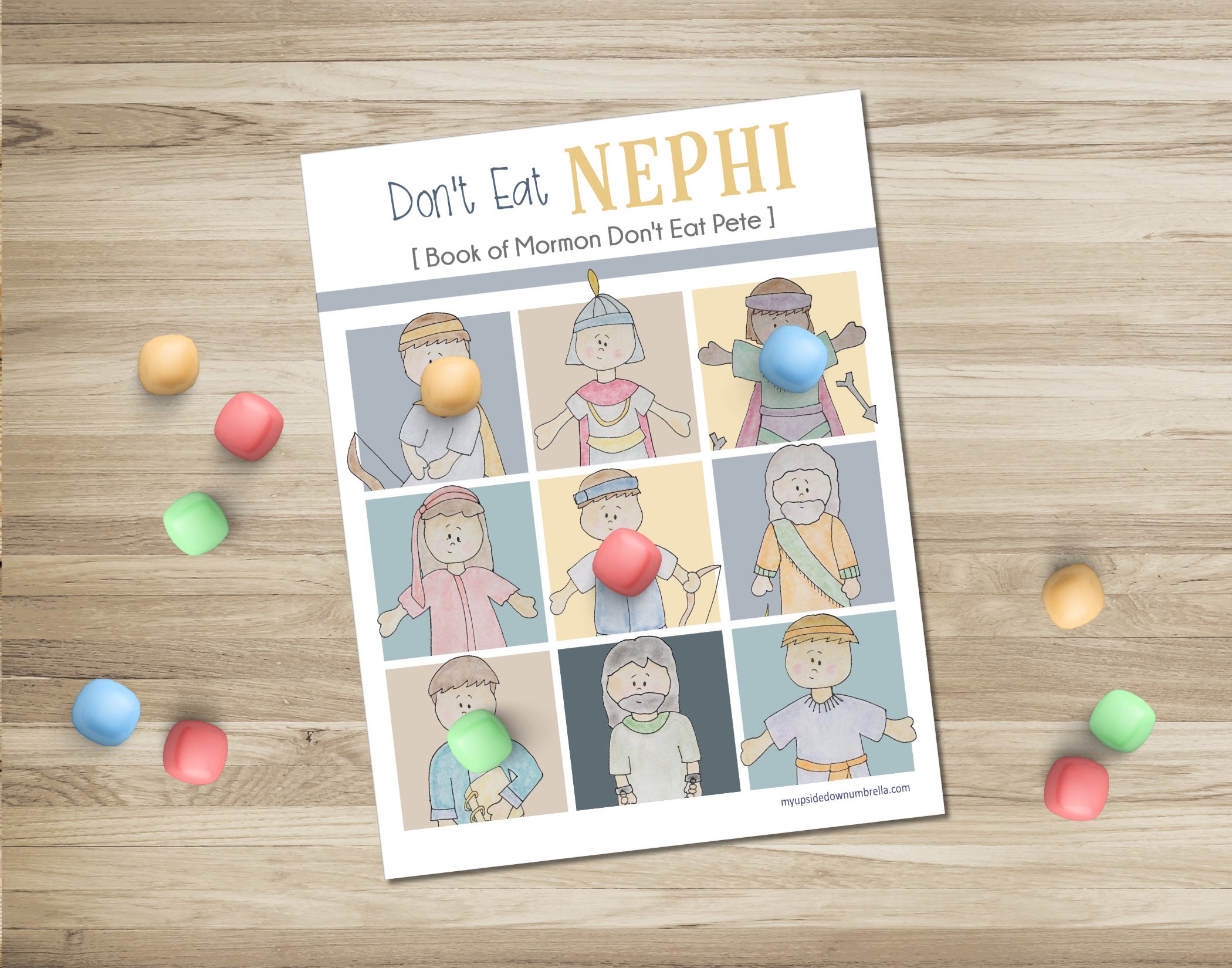Don't Eat Nephi (book of Mormon Don't Eat Pete) LDS Primary Game | LDS ...