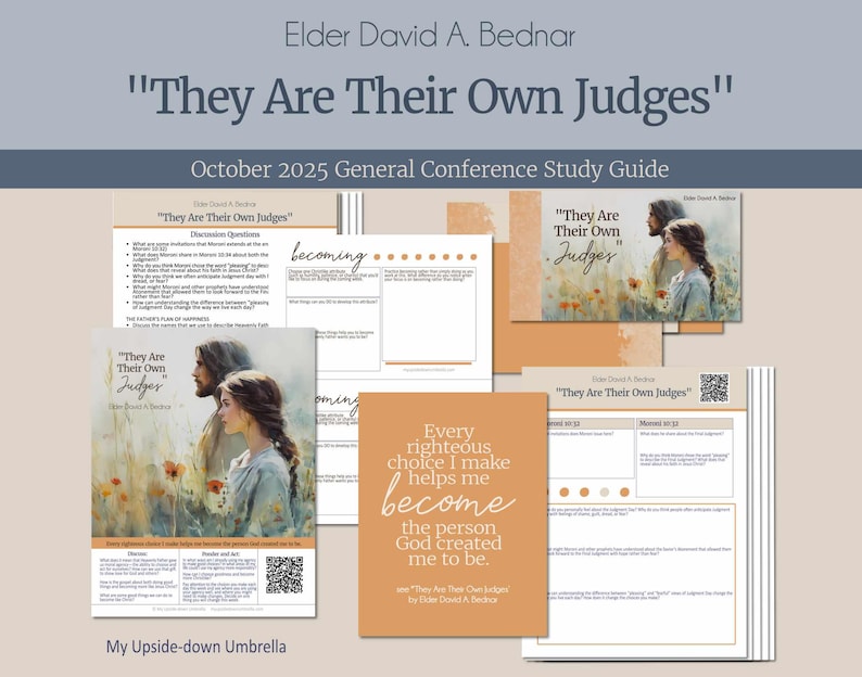 Elder David A Bednar - "they Are Their Own Judges" - October 2025 ...