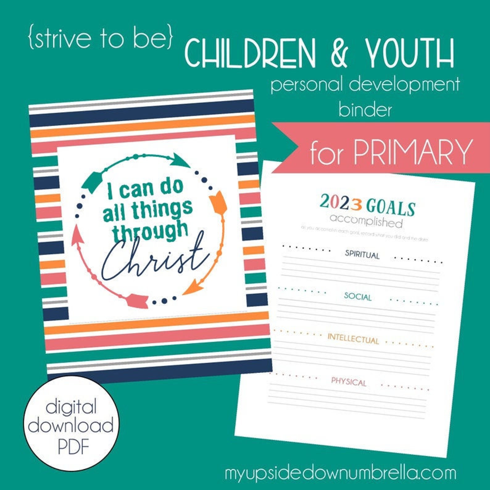 Children & Youth LDS Personal Development Journal FOR - Etsy