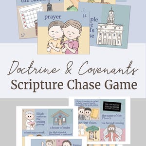 Doctrine and Covenants Scripture Chase Game | LDS Primary Game ...