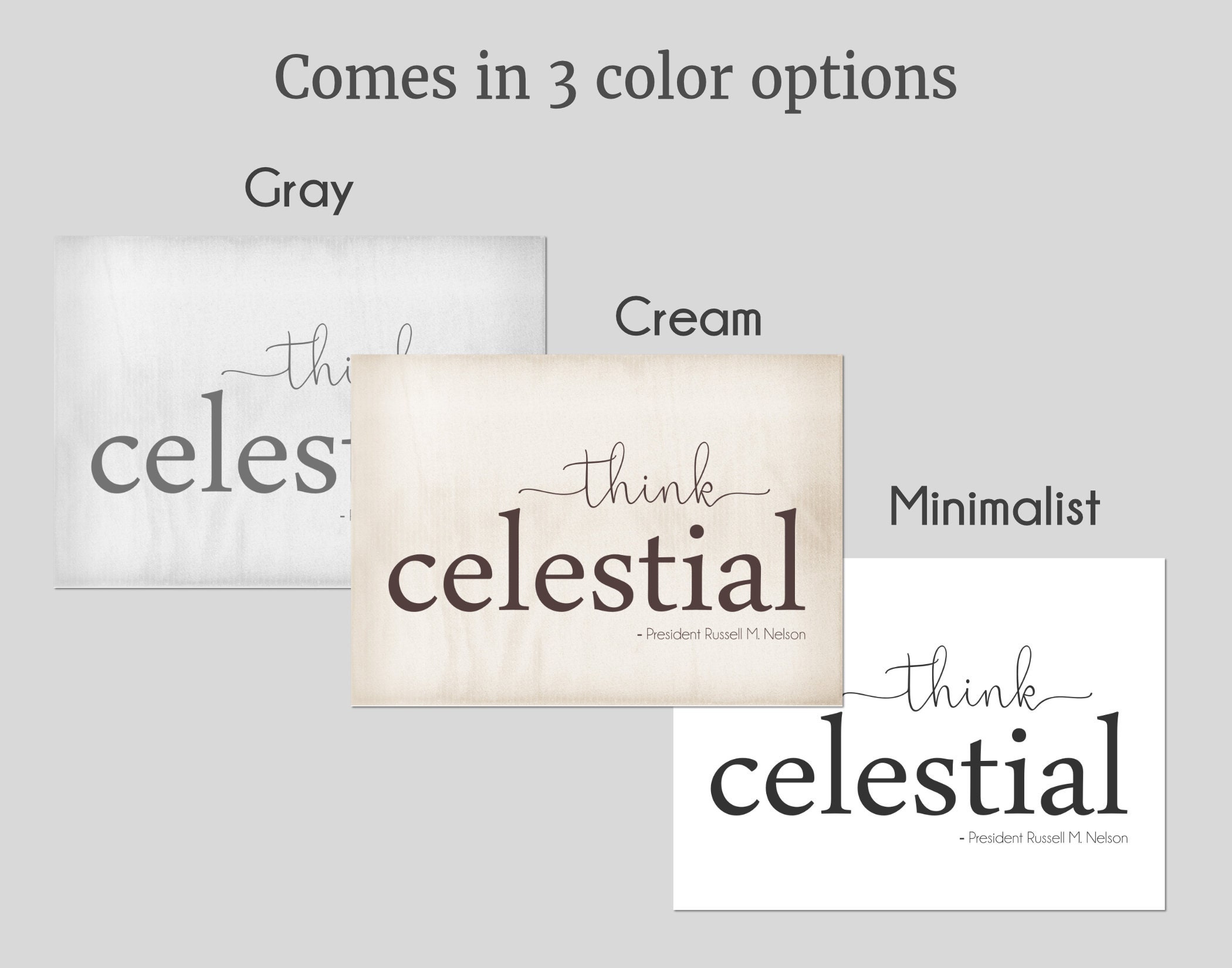 President Russell M. Nelson Quote think Celestial Printable Quote ...