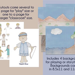 Book of Mormon Scripture Pals - SET 1 - Book of Mormon Characters ...