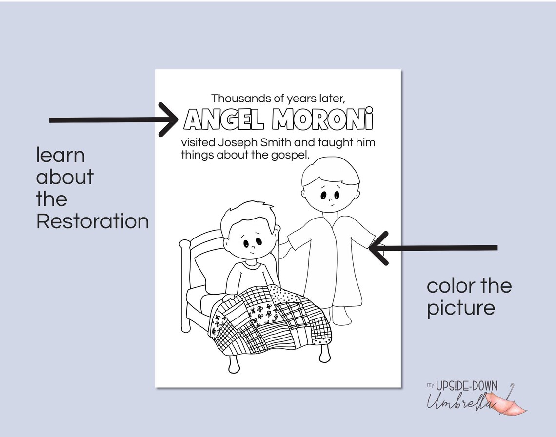 Story of the Restoration Coloring Book | Doctrine and Covenants ...