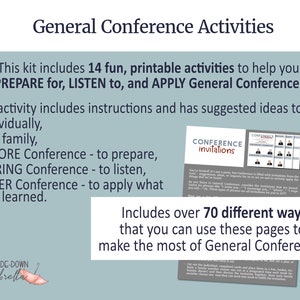 LDS General Conference Activity Packet October 2025, Activity Pages for ...