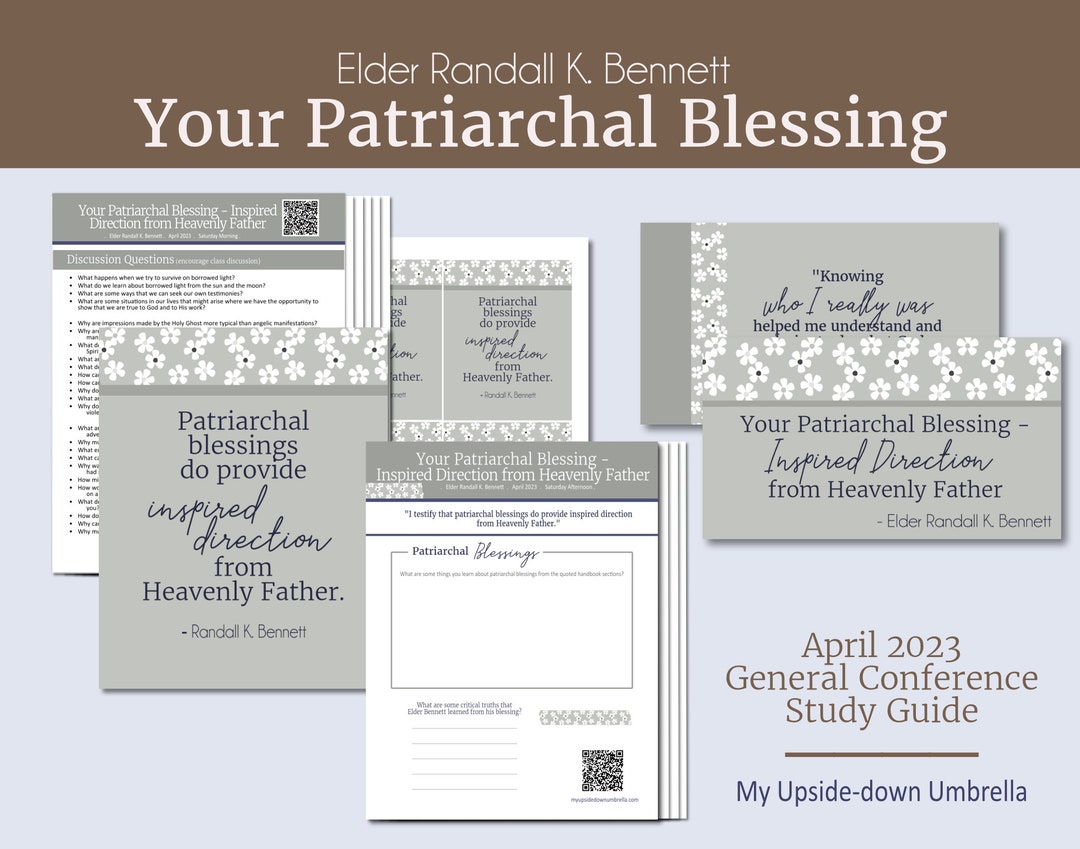 Your Patriarchal Blessing: Inspired Direction... - Randall K. Bennett - Relief Society Lesson ...